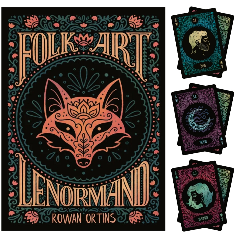 Folk Art Lenormand | oracle deck with lenormand folk symbols | Tarot.nl